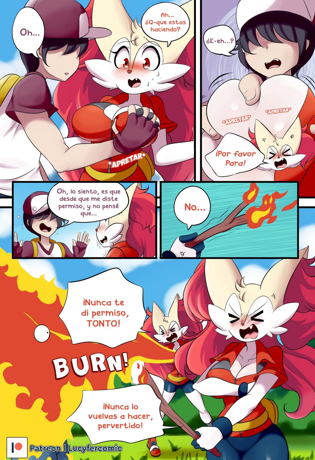 Trainer Braixen Lucyfer Comic Porno