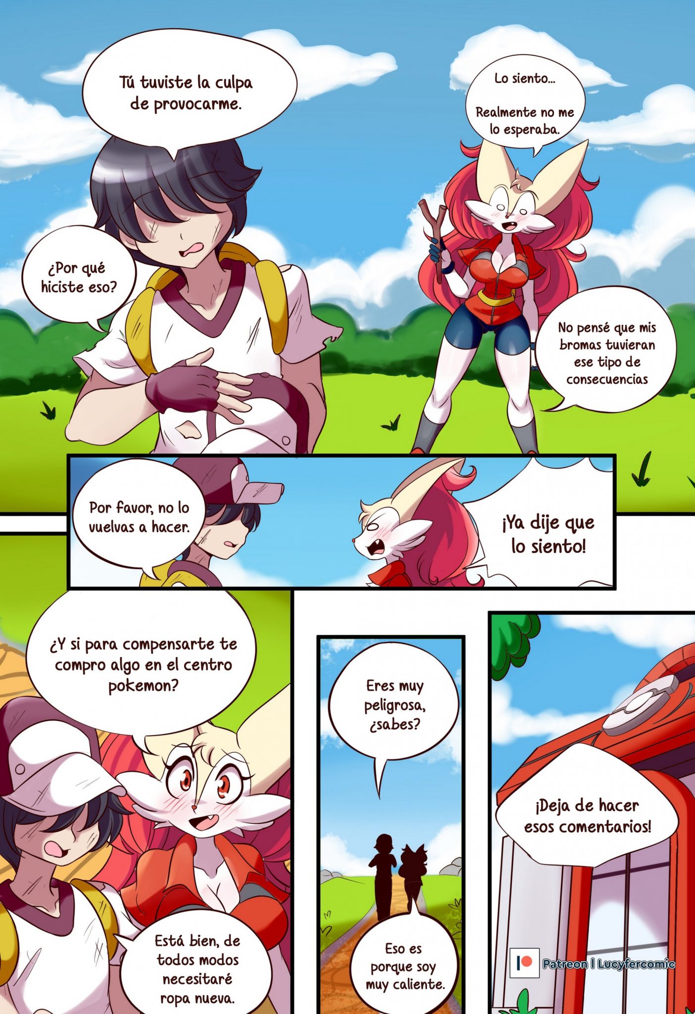 Trainer Braixen Lucyfer Comic Porno