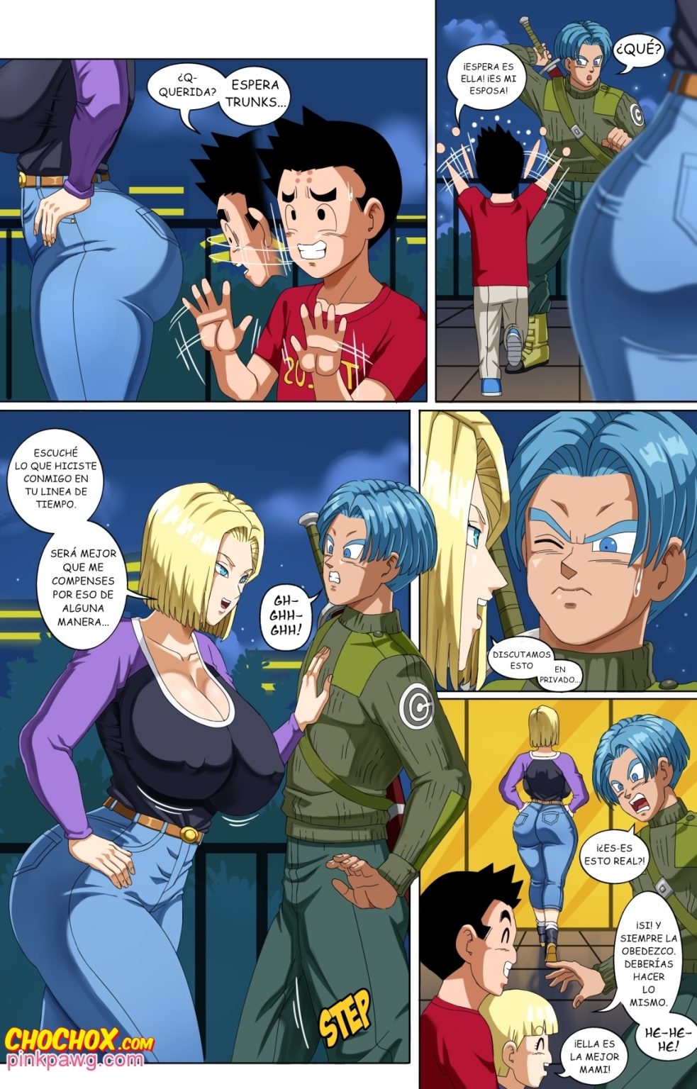 Android 18 And Trunks Pinkpawg
